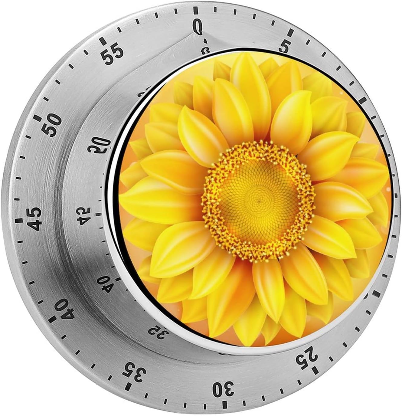 Amazon.com: Kitchen Timer Yellow Sunflower Classroom Timer Stainless ...
