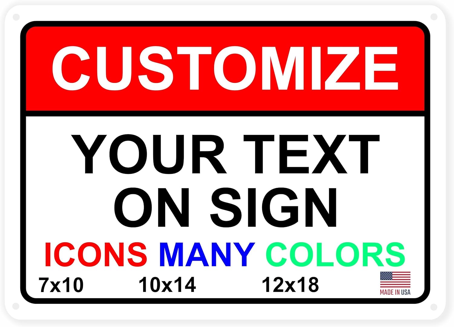 Amazon.com: Custom Signs Outdoor Metal for Home Office Business ...