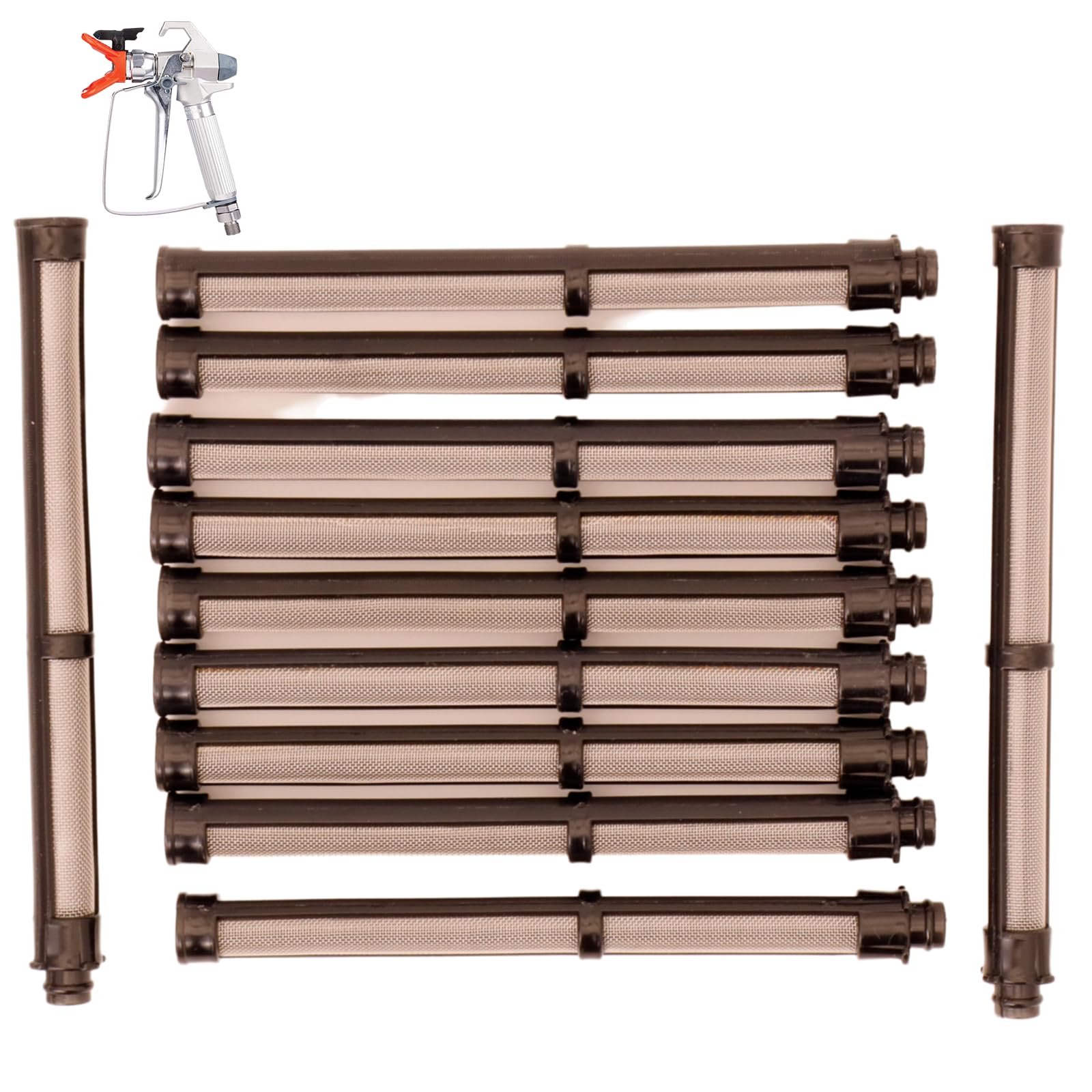 Amazon.com : 11 Pieces 287032 60 Mesh Black Airless Paint Gun Filter ...