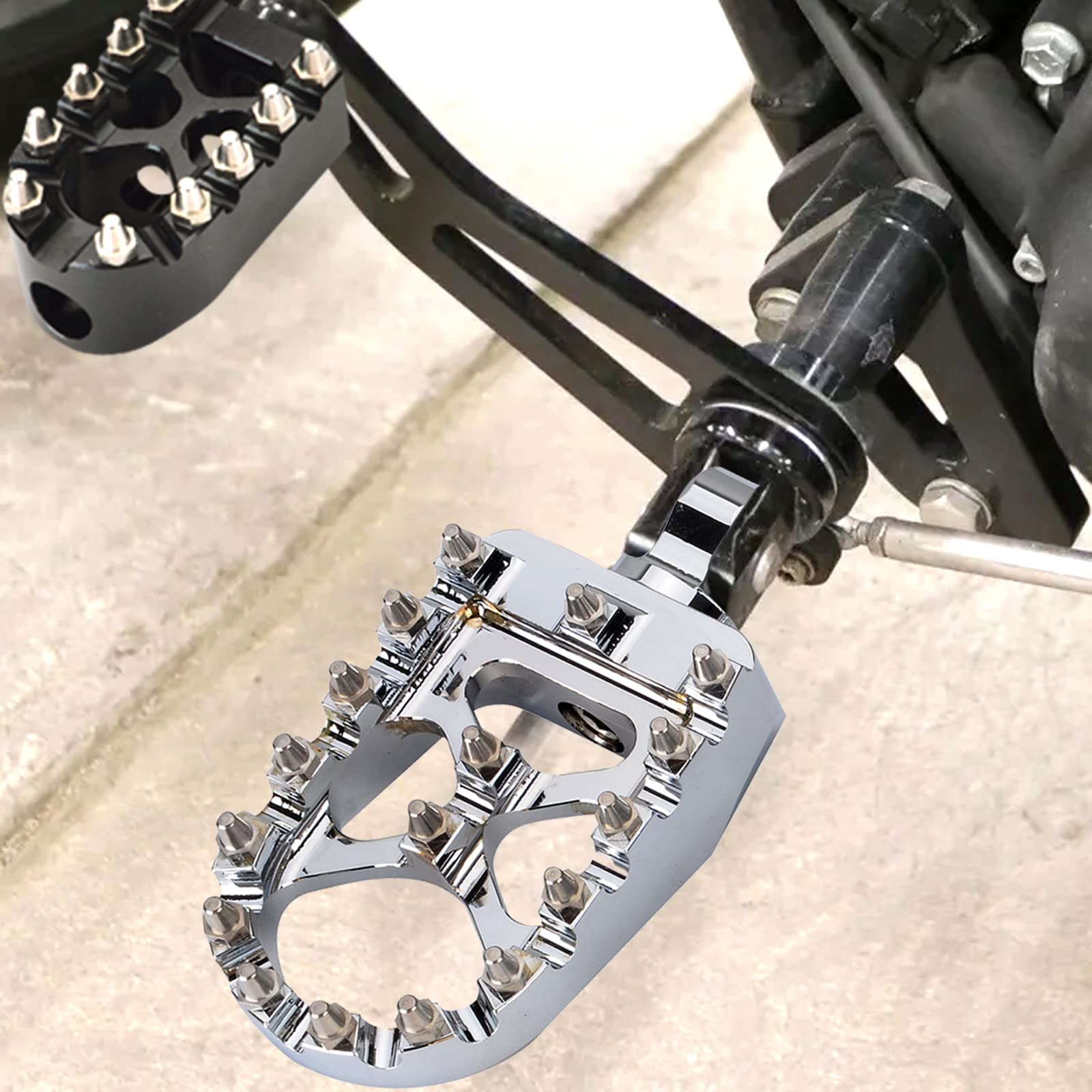 Snapklik.com : Goldfire Offroad Wide Motorcycle Fat Foot Pegs Pedals ...
