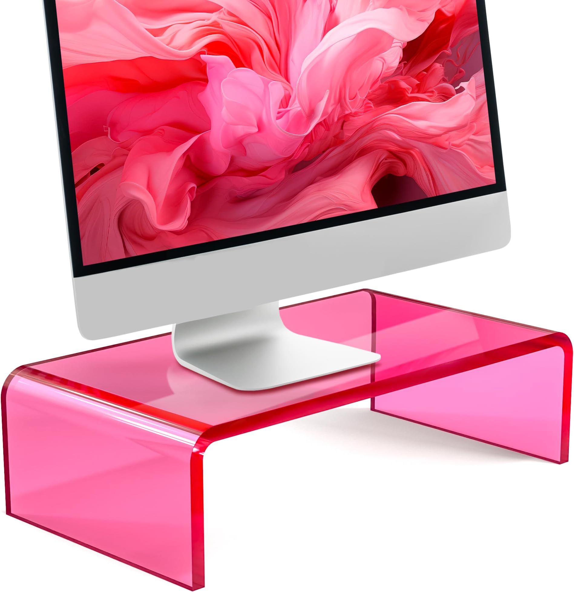 Amazon.com: NiHome Iridescent Acrylic Computer Monitor Stand, Acrylic ...