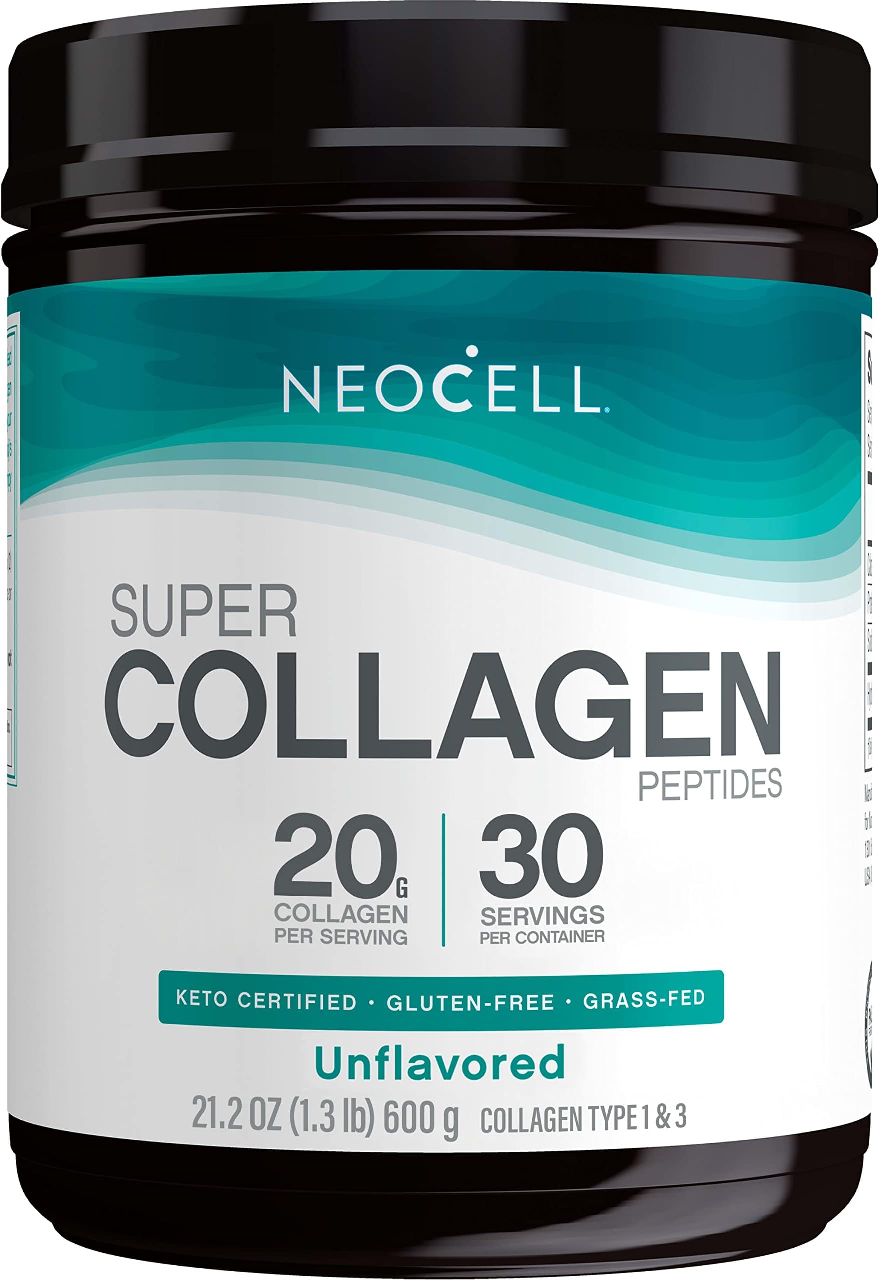 Amazon.com: NeoCell Super Collagen Peptides, 20g Collagen Peptides per ...