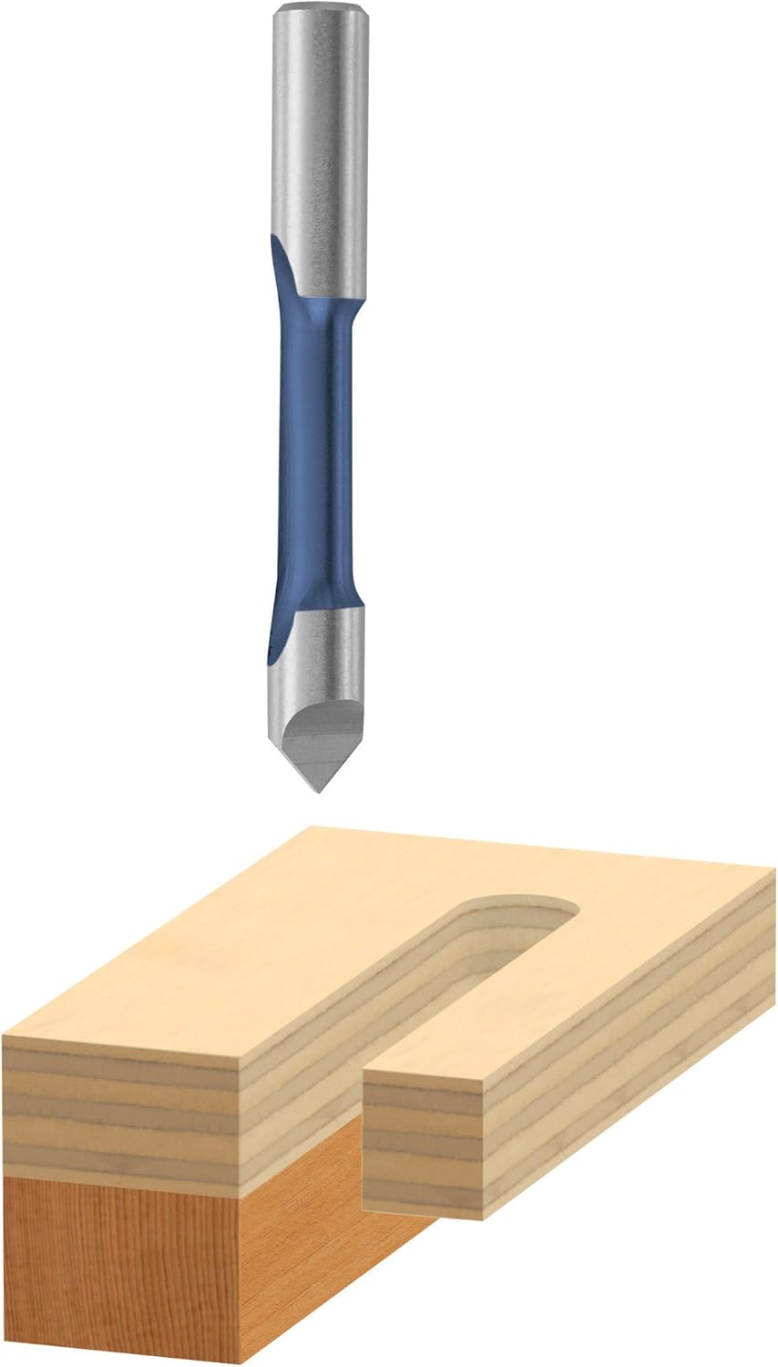 BOSCH 85146B50 - 1-Piece 1/4 in. x 3/4 in. High Speed Steel 1-Flute ...