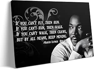 Amazon.com: Martin Luther King Jr. Quote Canvas Wall Art, Inspirational ...