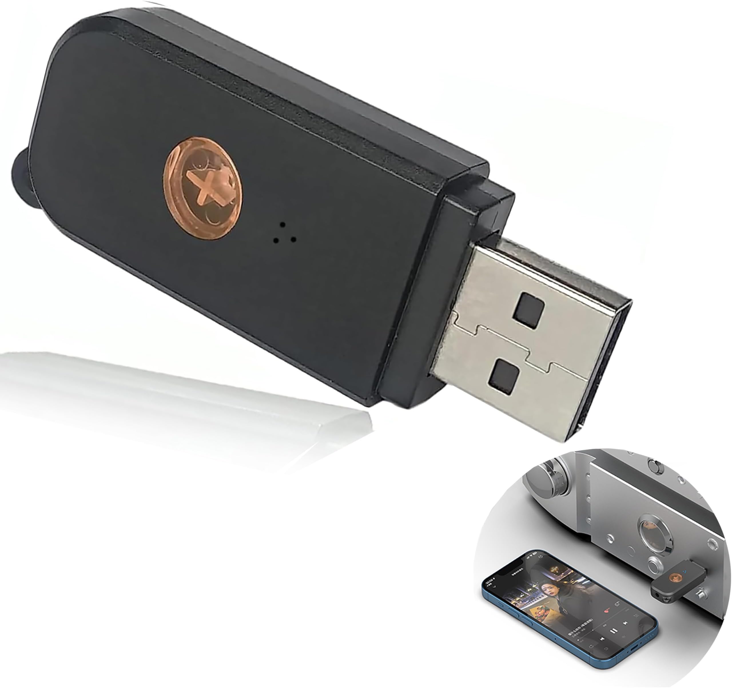 Amazon.com: YETOR USB Bluetooth Car Adapter,Wireless Audio Adapter Car ...