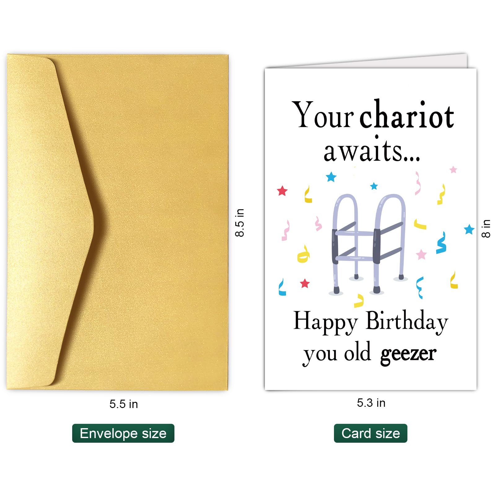 Snapklik.com : Funny Getting Old Birthday Card For Men Women