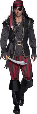 Amazon.com: Spooktacular Creations Men Pirate Costume Ruthless Renegade ...