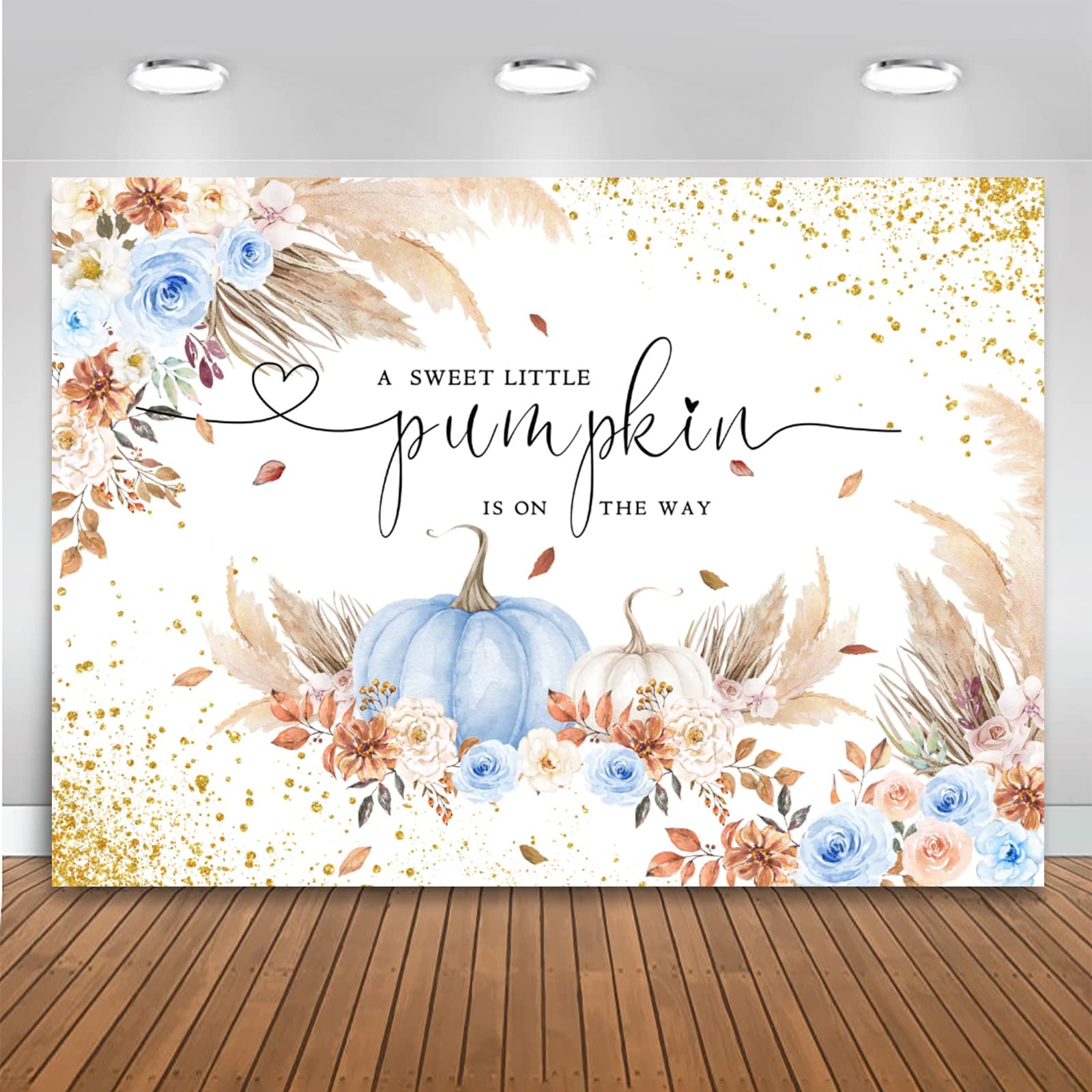 Amazon.com : MEHOFOND 7x5ft Autumn Boho Little Pumpkin Backdrop for Boy ...