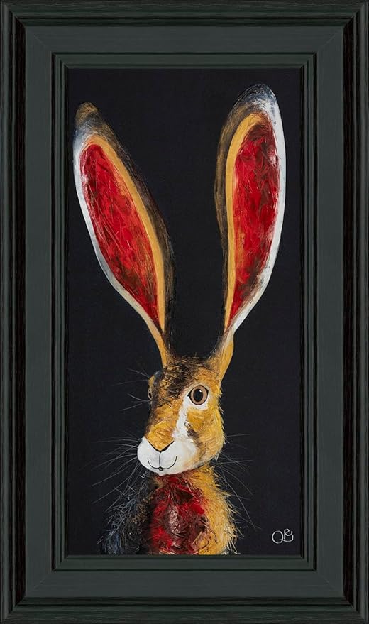 Artko Hare Framed Print Wall Art - Animal Themed Home Decor - Quinn ...