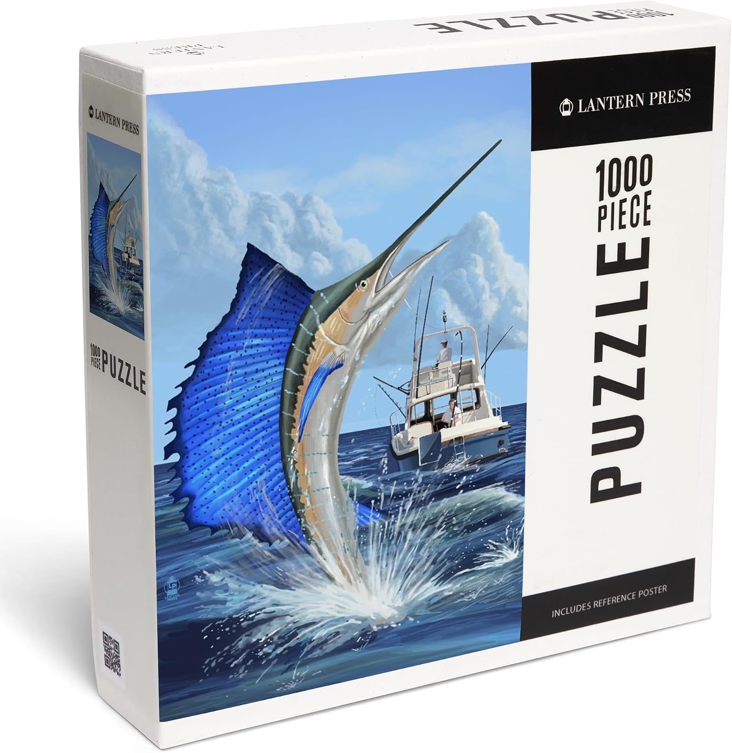 Amazon.com: Lantern Press Sailfish Deep Sea Fishing 1000 Piece Jigsaw ...