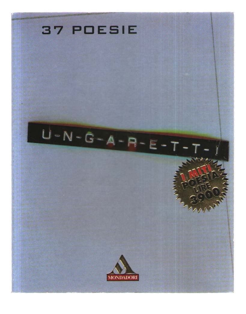 Amazon.com: 37 poesie: 9788804415916: Giuseppe Ungaretti: Books
