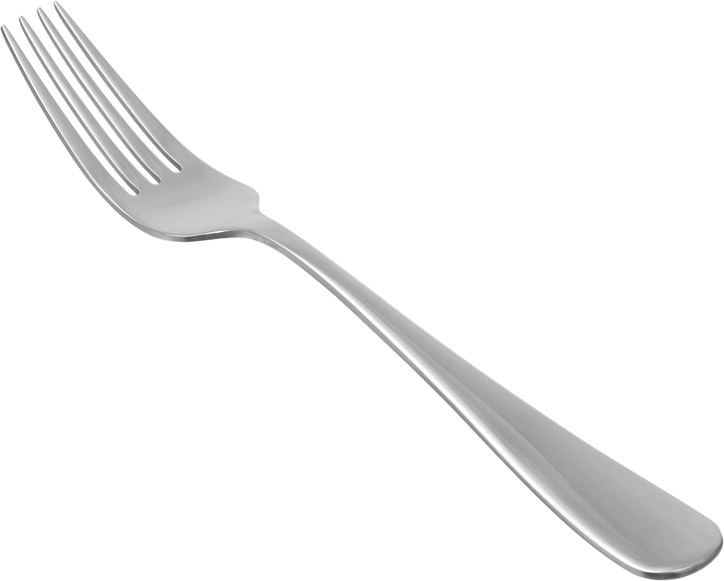 Amazon Basics Forchette da tavola in Acciaio Inox con Bordo Arrotondato ...