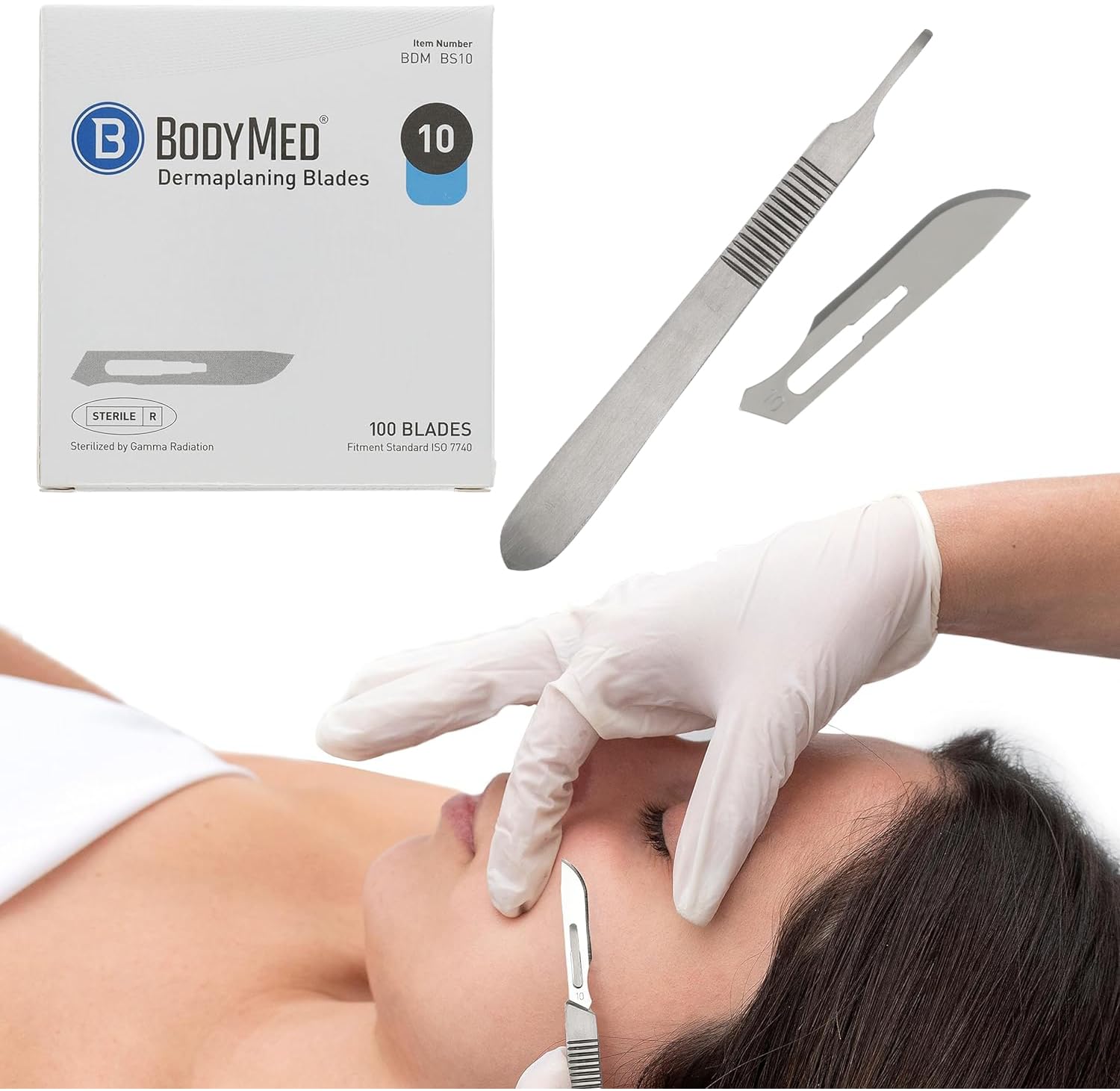 Amazon.com: BodyMed Dermaplaning Blades #10 in Carbon Steel, 100 PCS ...