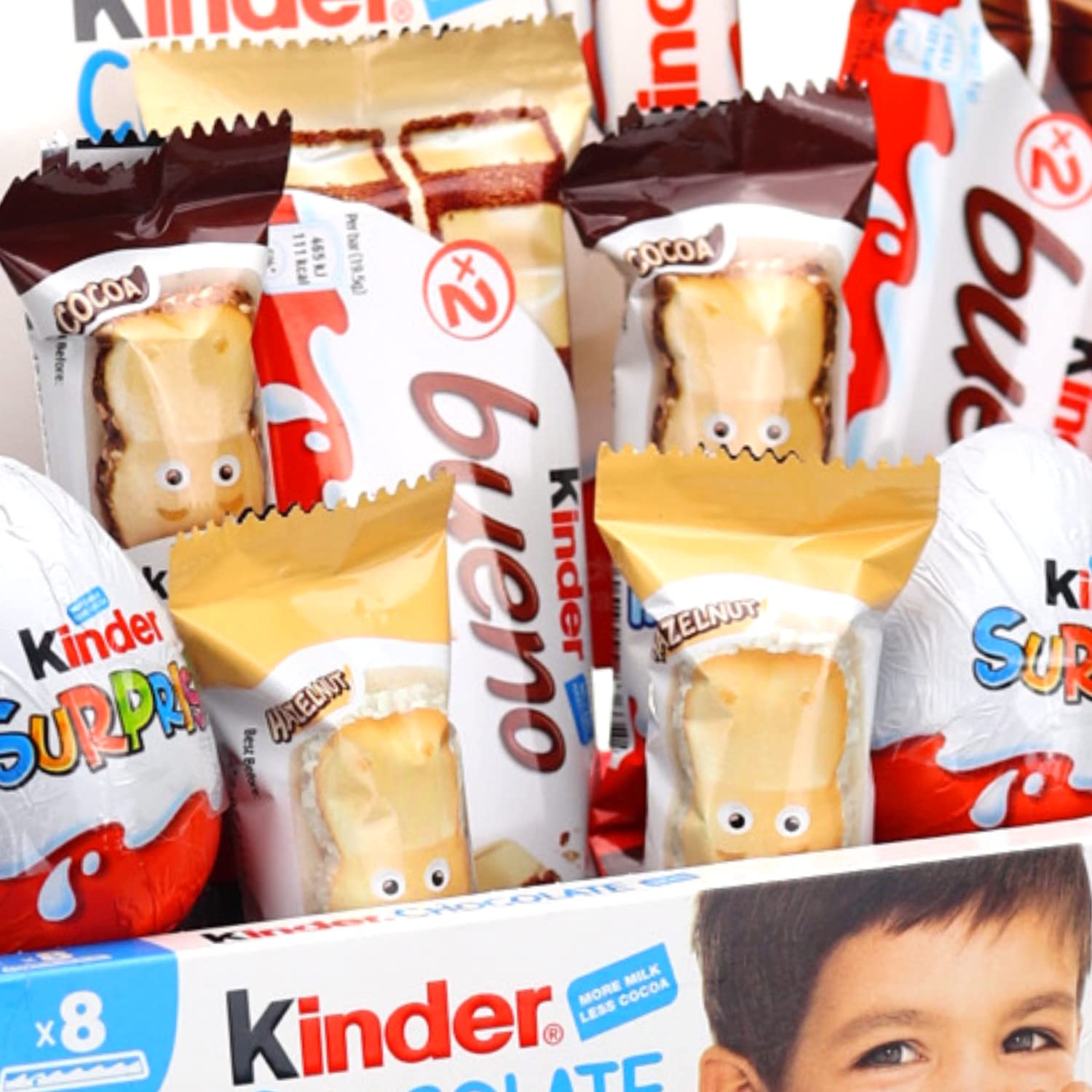 Kinder Chocolate Bouquet - Large Kinder Bueno Chocolate Lovers Variety ...