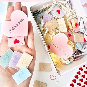Amazon.com : BIIVSOV Romantic Love Letter Gift Box, 200 Pieces Mini ...