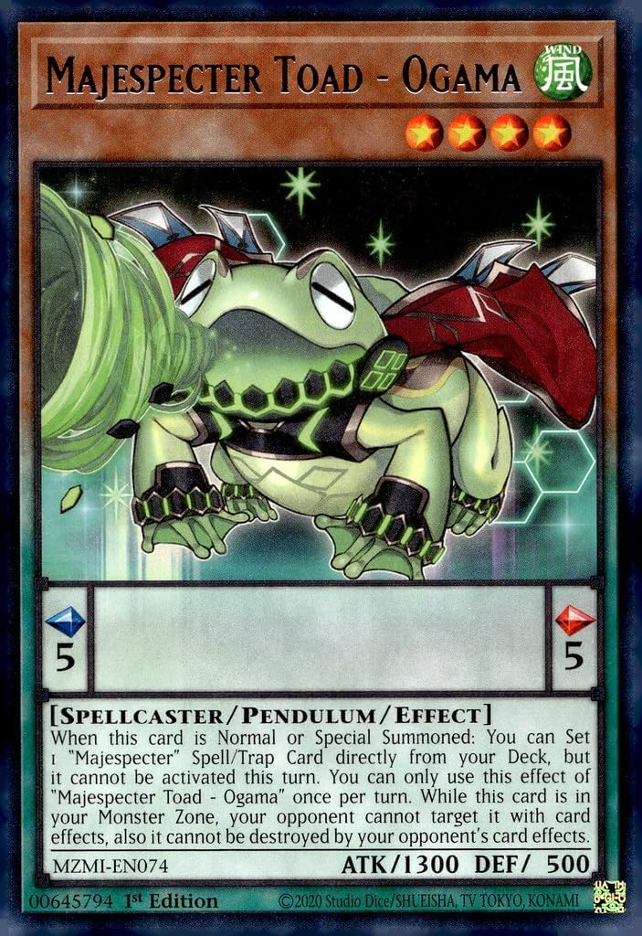 Amazon.com: Majespecter Toad - Ogama - MZMI-EN074 - Rare - 1st Edition ...