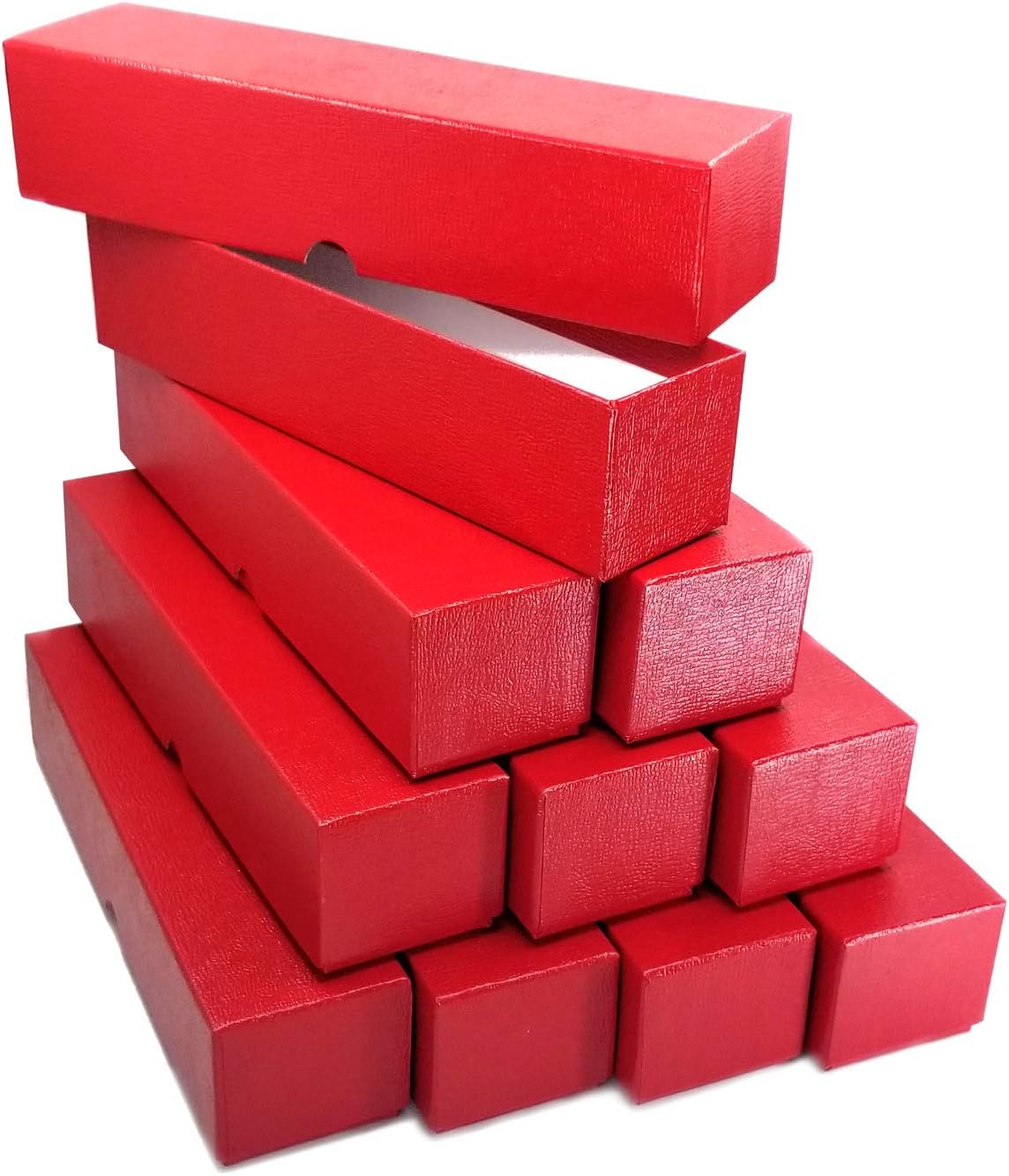 Amazon.com : Red Coin Storage Box 2x2x9 for Coins in Plastic, Vinyl ...