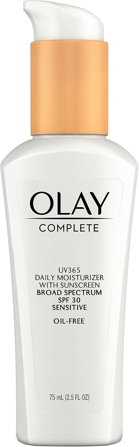Olay Complete Defense Daily UV Moisturizer SPF 30, Sensitive Skin 2.5 ...