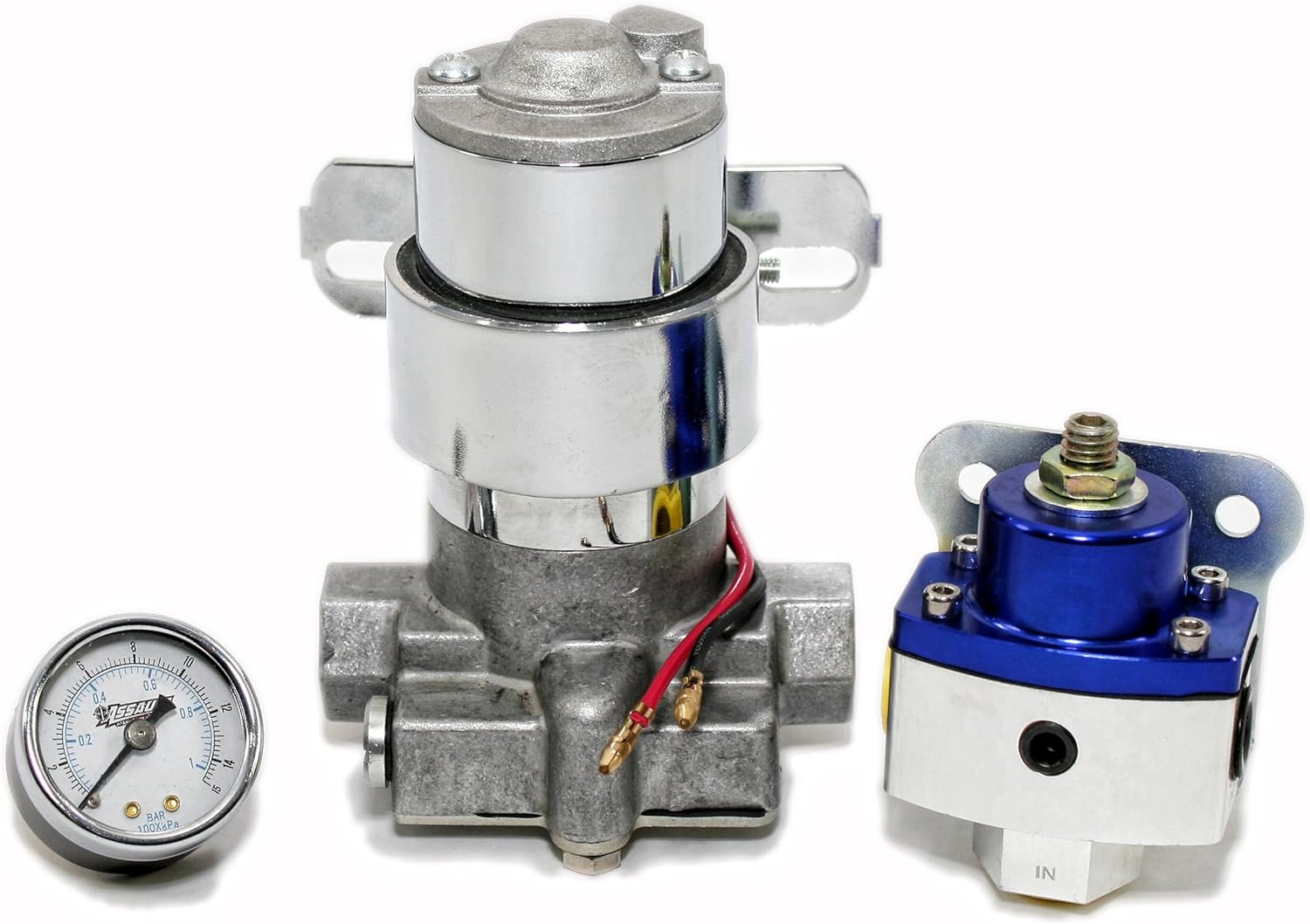 Amazon.com: Street/Strip Electric Fuel Pump 115GPH Universal w/Blue ...