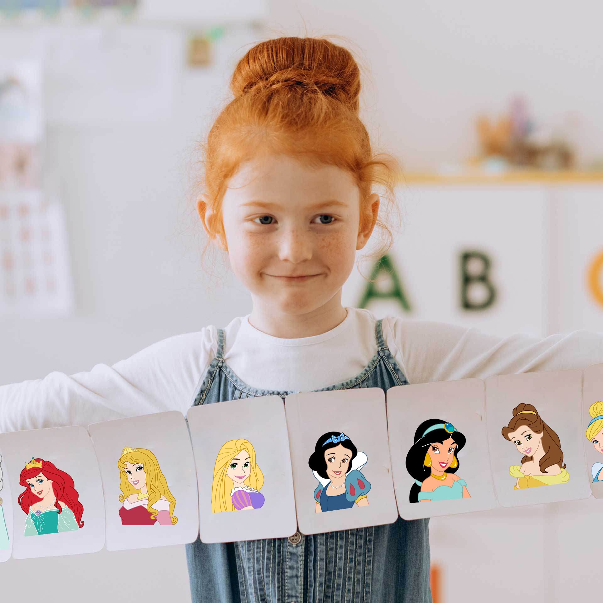 Snapklik.com : Princess Stickers For Kids - 24 Sheets Make Your Own ...