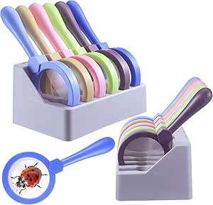 Amazon.com: Saysurey 12 Pcs Magnifying Glass for Kids Shatterproof ...