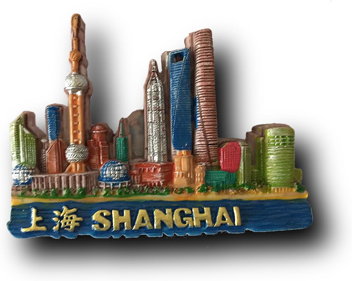 Amazon.com: 3D Refrigerator Magnet,China Shanghai Tourist Souvenirs ...