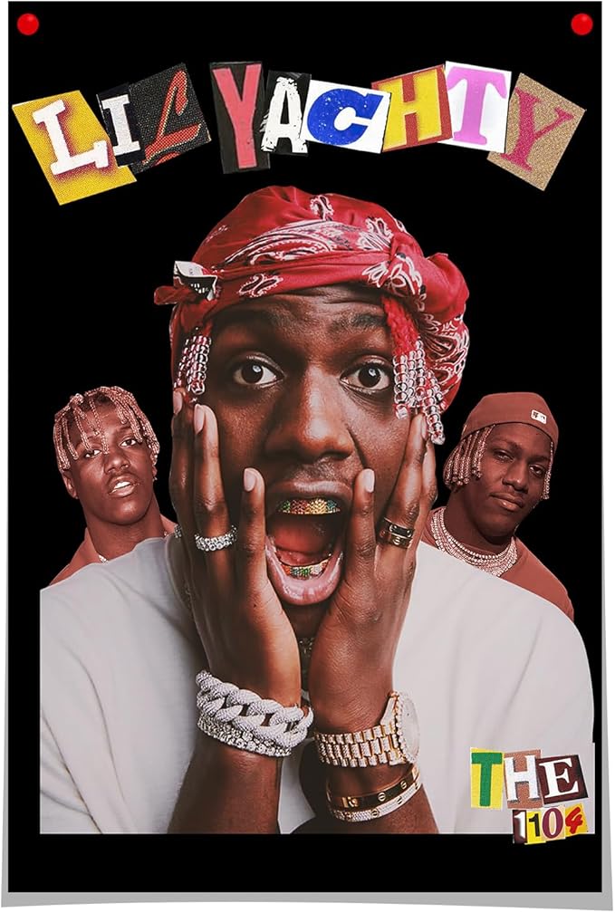 Amazon.com: Uozylo Lil Yachty Poster Rapper Posters for Room Aesthetic ...