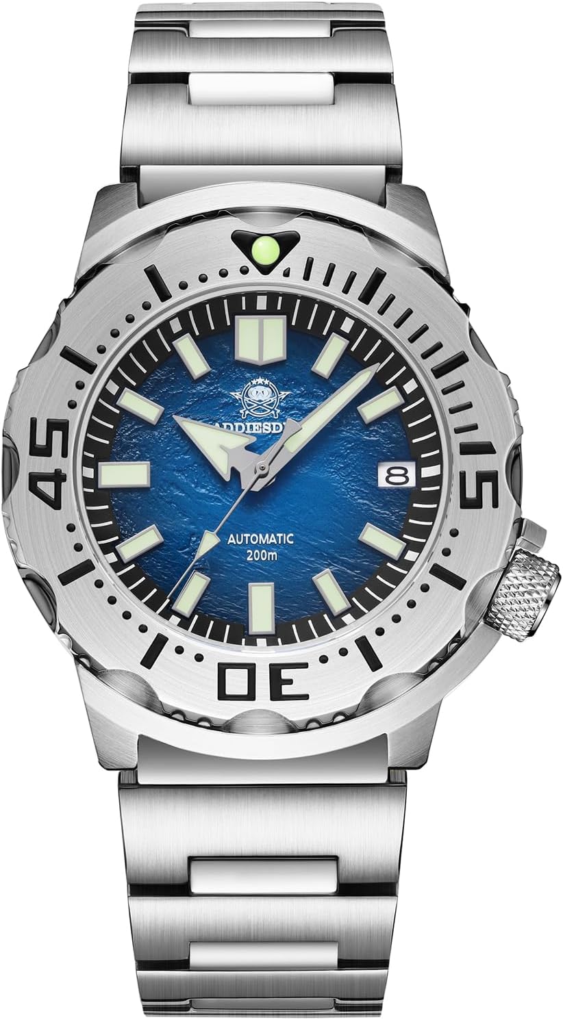 ADDIEDIVE Diver Watches for Men 42mm Automatic Mechanical Waterproof ...