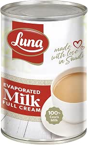 Luna Full Cream Evaporated Milk, 400g (Pack of 1) : Amazon.ae: Grocery