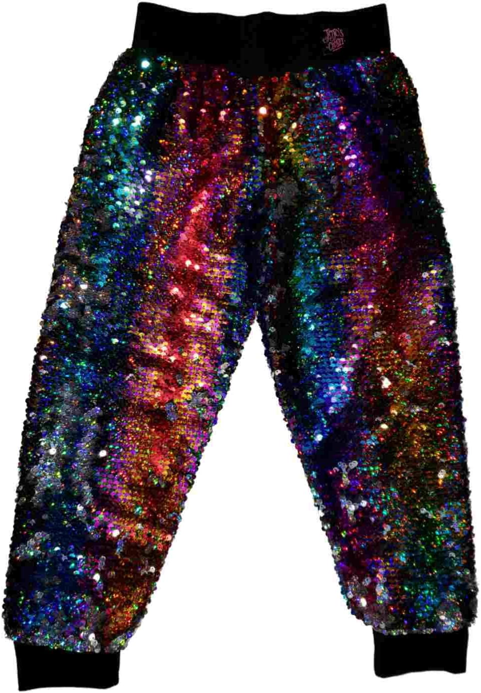 Amazon.com: Girls JoJo Siwa Rainbow Flip Sequin Jogger Pants (Large 10 ...