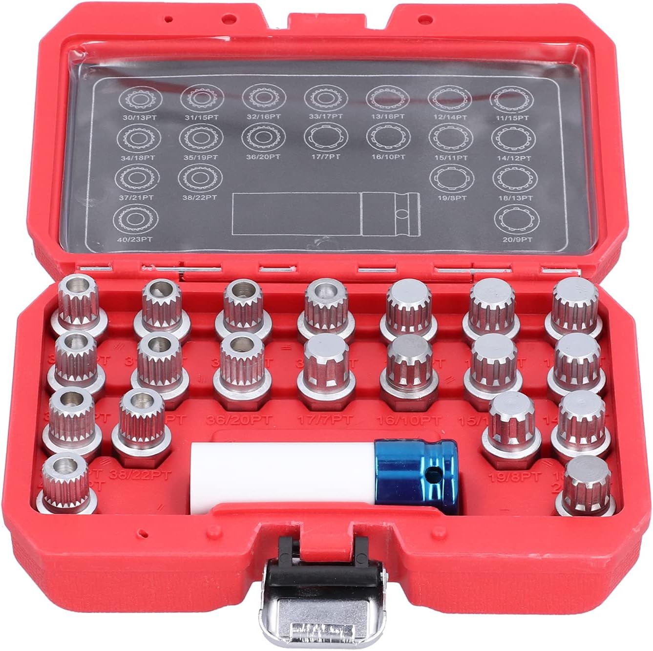 Torvex Wheel Lock Tool, 21pcs Locking Lug Nut Socket Set Compatible ...