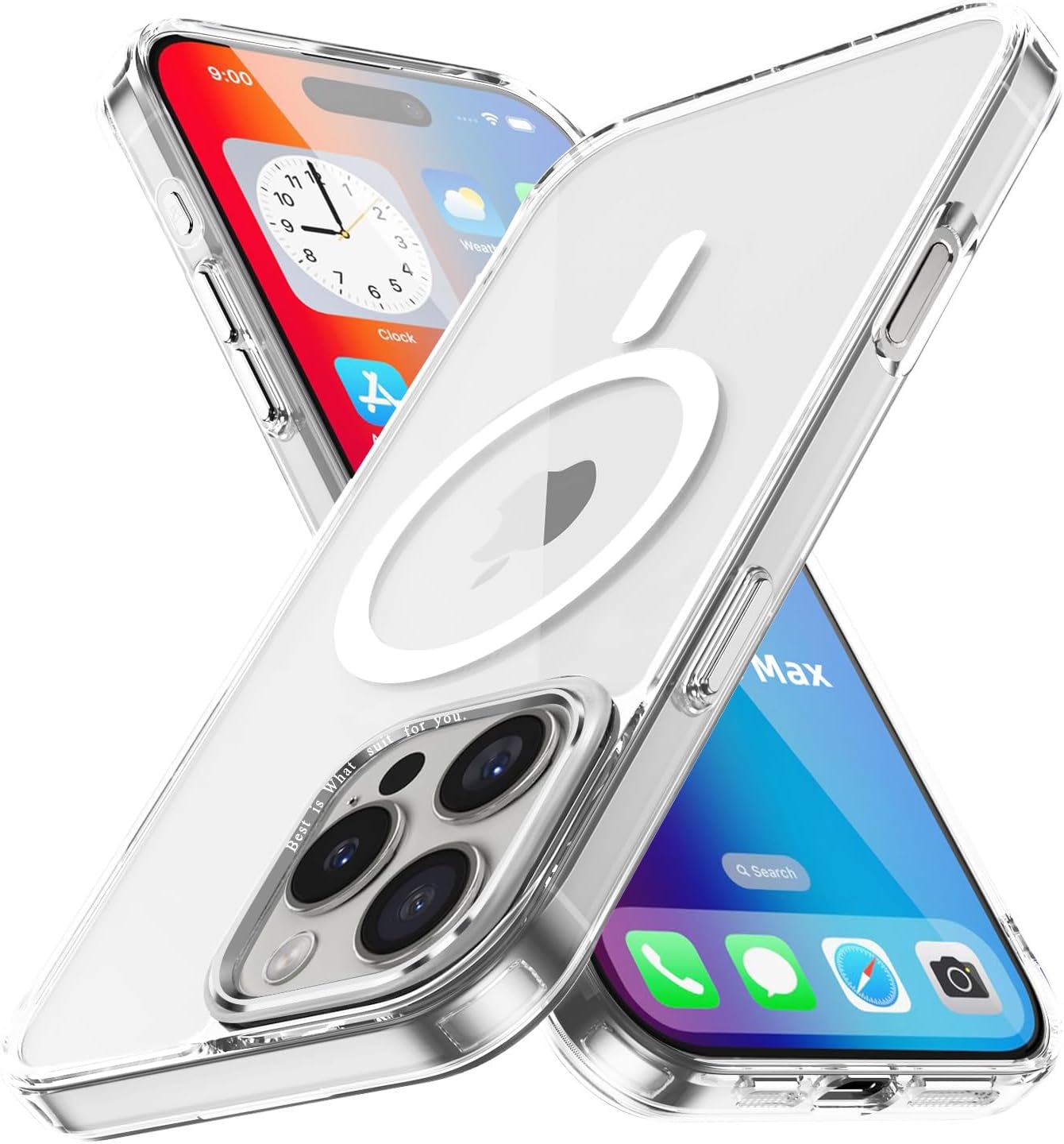 Amazon.com: ORNARTO Magnetic for iPhone 16 Pro Max Case, Compatible ...