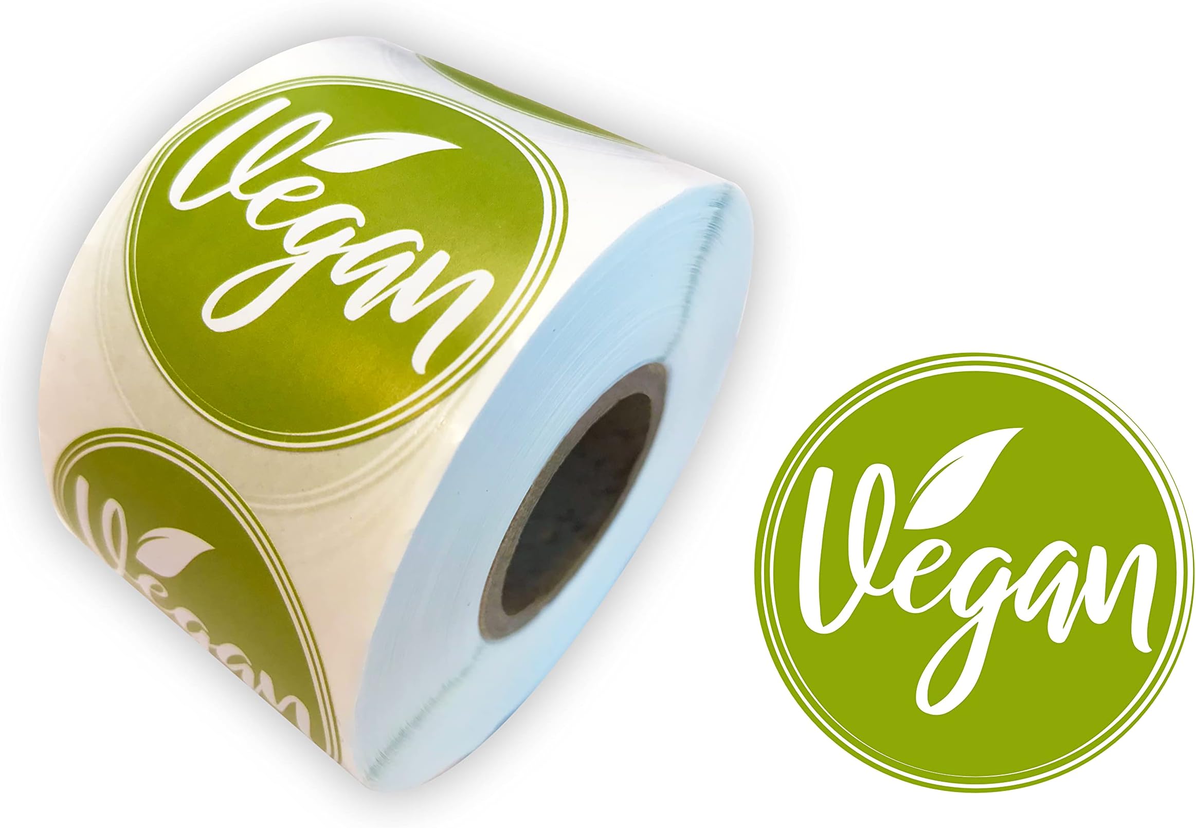 Amazon.com : Vegan Food Labeling Stickers, 1 Inch Round [500 Labels per ...