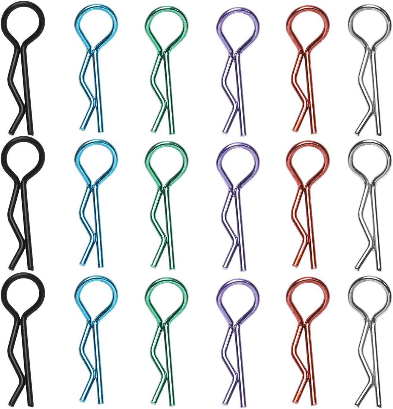 120pcs RC Car Body Clip Pins Universal R Clips para 110 Escala RC ...