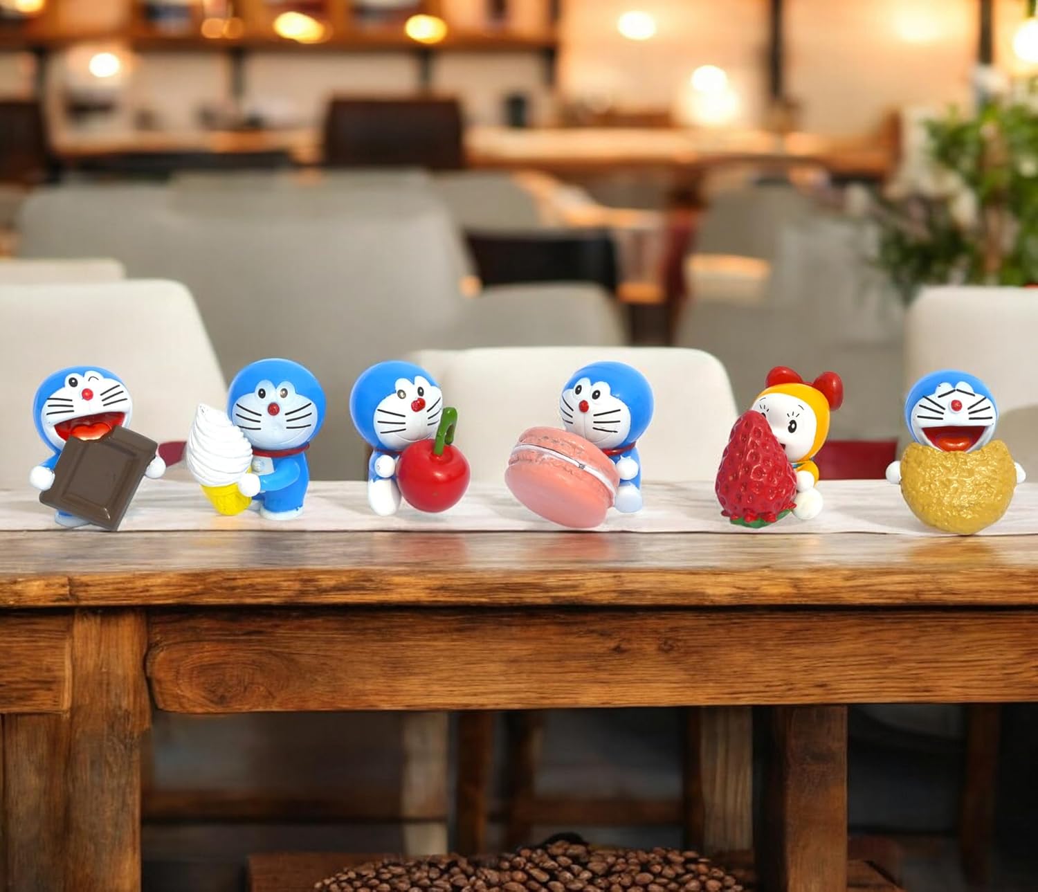 Buy Spiaty Plastic Fat Foodie Doraemon Home, Car and Office Decor ...