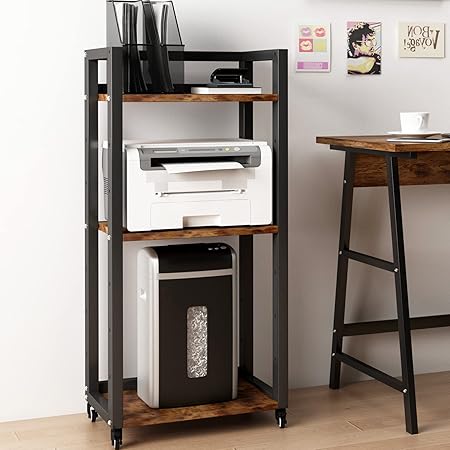 Amazon.com: Fannova 4 Tier Printer Stand with Adjustable Storage Shelf ...