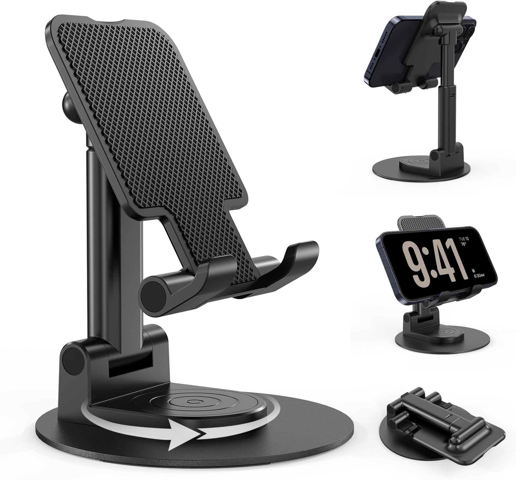 BHHB Mobile Phone Stand, Foldable & Adjustable, Compatible with 4-13 ...