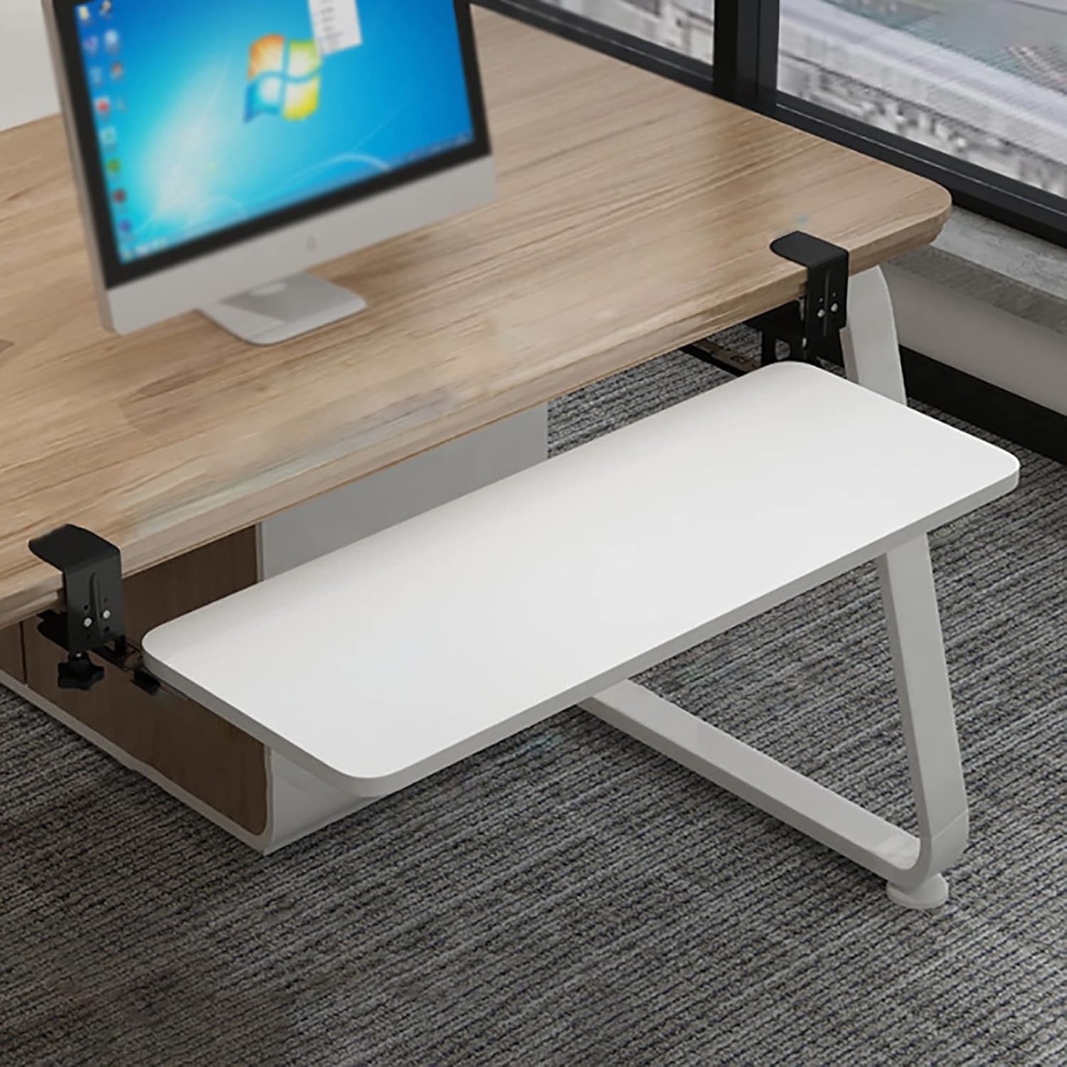 Hm Vicyy Keyboard Shelf Under The Desk, Keyboard Drawers & Slots ...