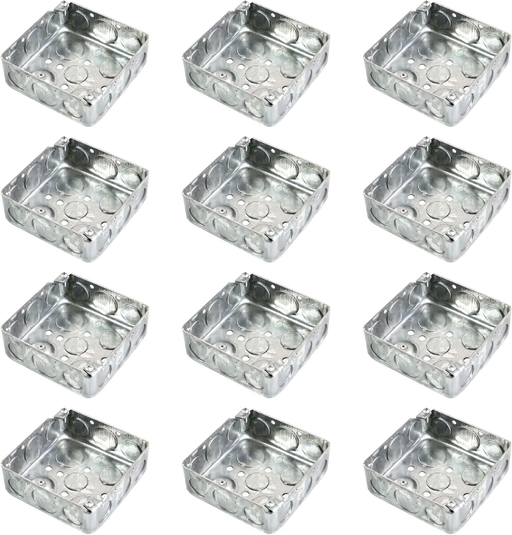 RACO 232 4 in. Square Electrical Box, 2-1/8-Inch Deep, 1/2-in. and 3/4 ...