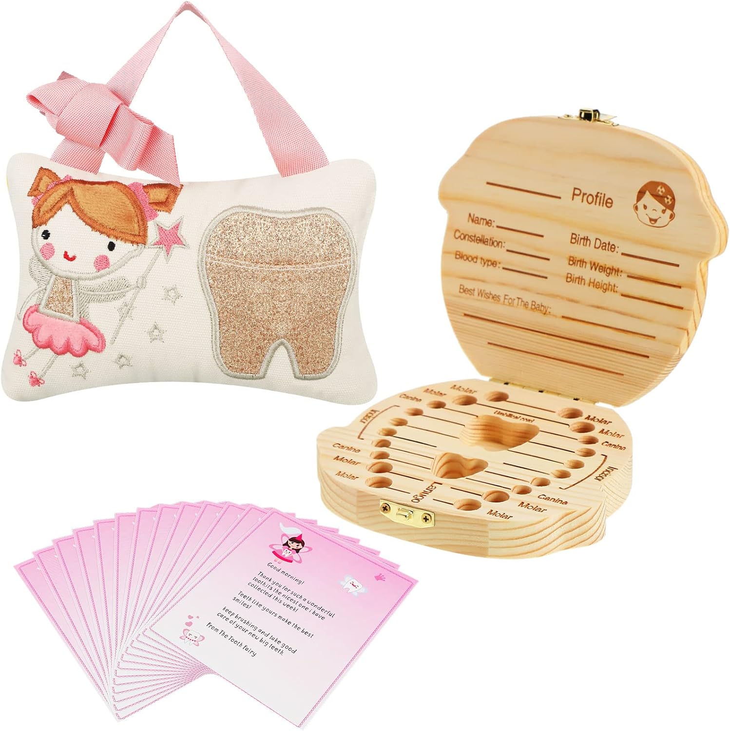 Amazon.com: Tooth Fairy Kits Includes 3.9 x 5.9 Inch Cute Tooth Fairy ...