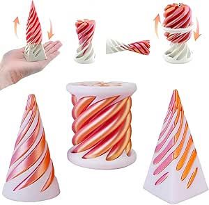 Amazon.com: 3 Packs Impossible Cone, Spiral Cone Fidget Toy 3D Printed ...