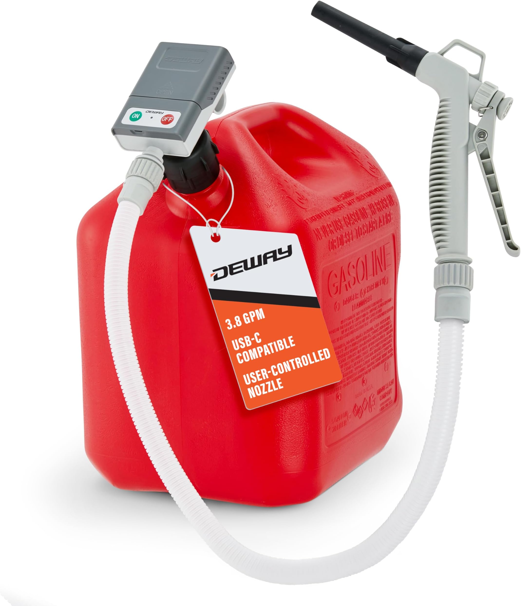 Amazon.com: BYERN AUTO Fuel Transfer Pump with Auto-Stop Sensor, Gas ...