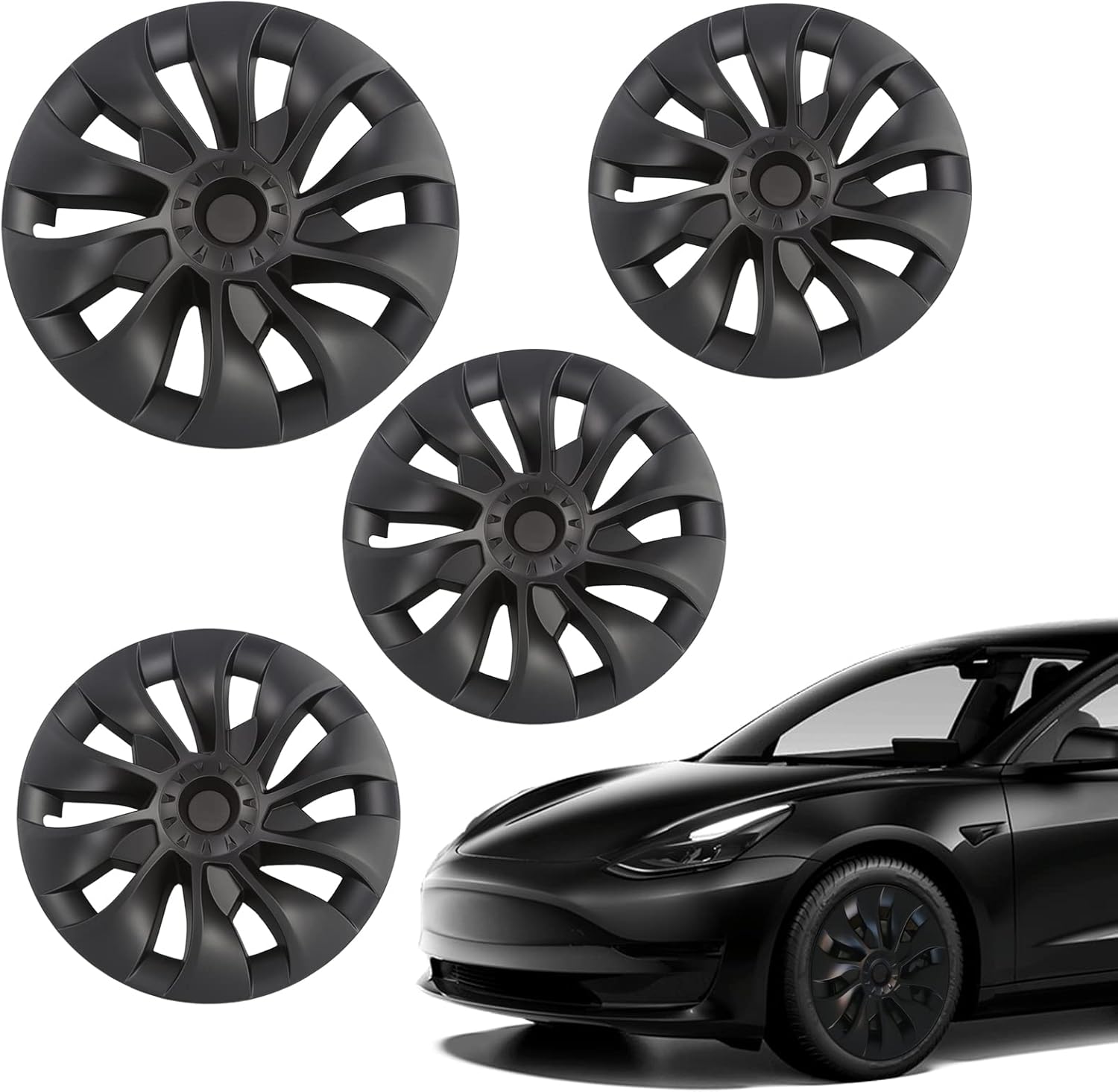 Amazon.com: Model 3 Wheel Covers 18 Inch-Terfulnel Hubcap Fit 2016-2023 ...