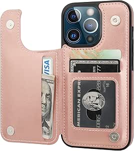 Amazon.com: ONETOP Compatible with iPhone 13 Pro Wallet Case with Card Holder, PU Leather ...