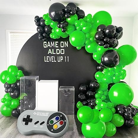 Amazon.com: Dumilla Video Game Balloon Garland Arch Kit, 141 PCS Green ...