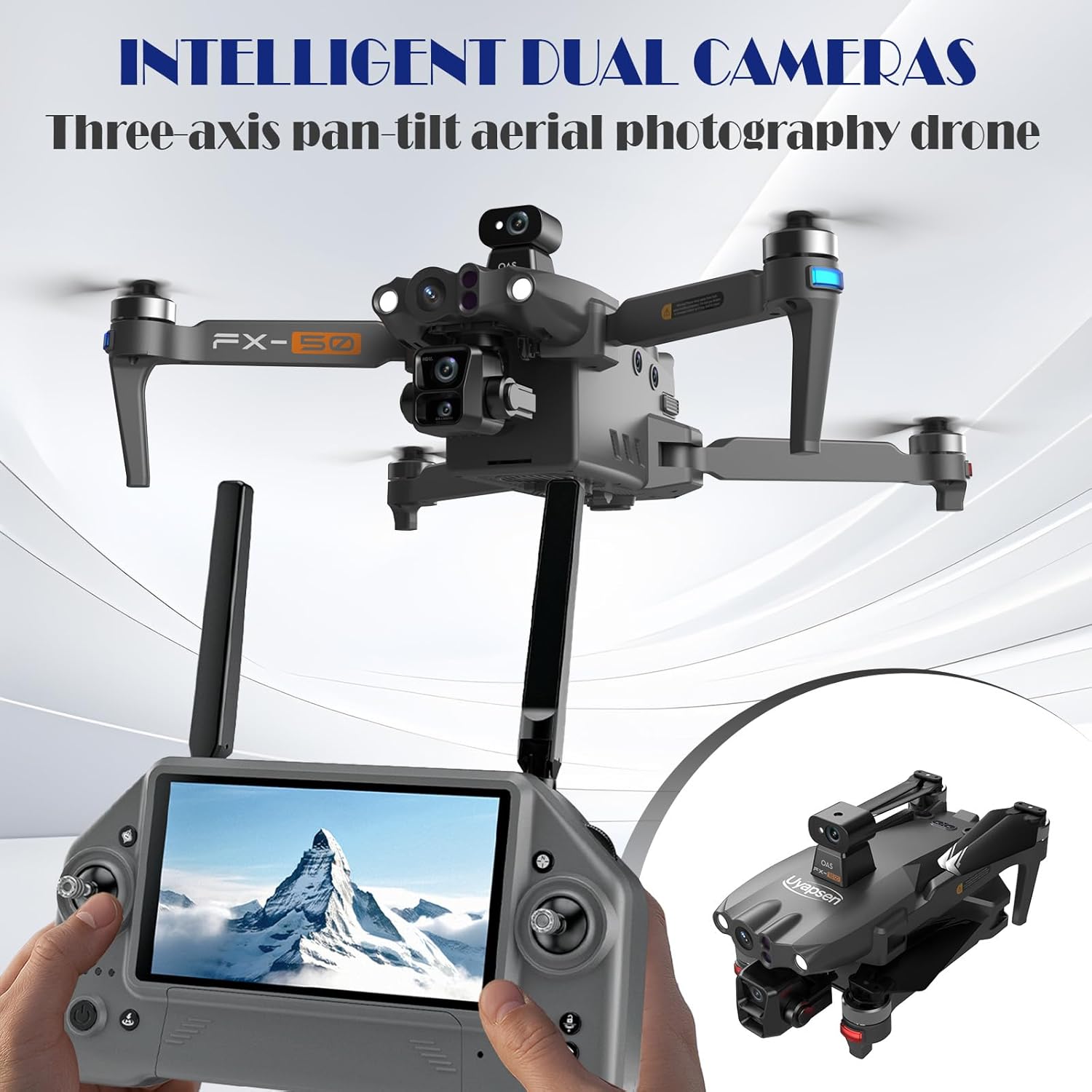 2026 Upgraded Drones with Camera for Adults 4K, FPV Drones with 7.2 ...