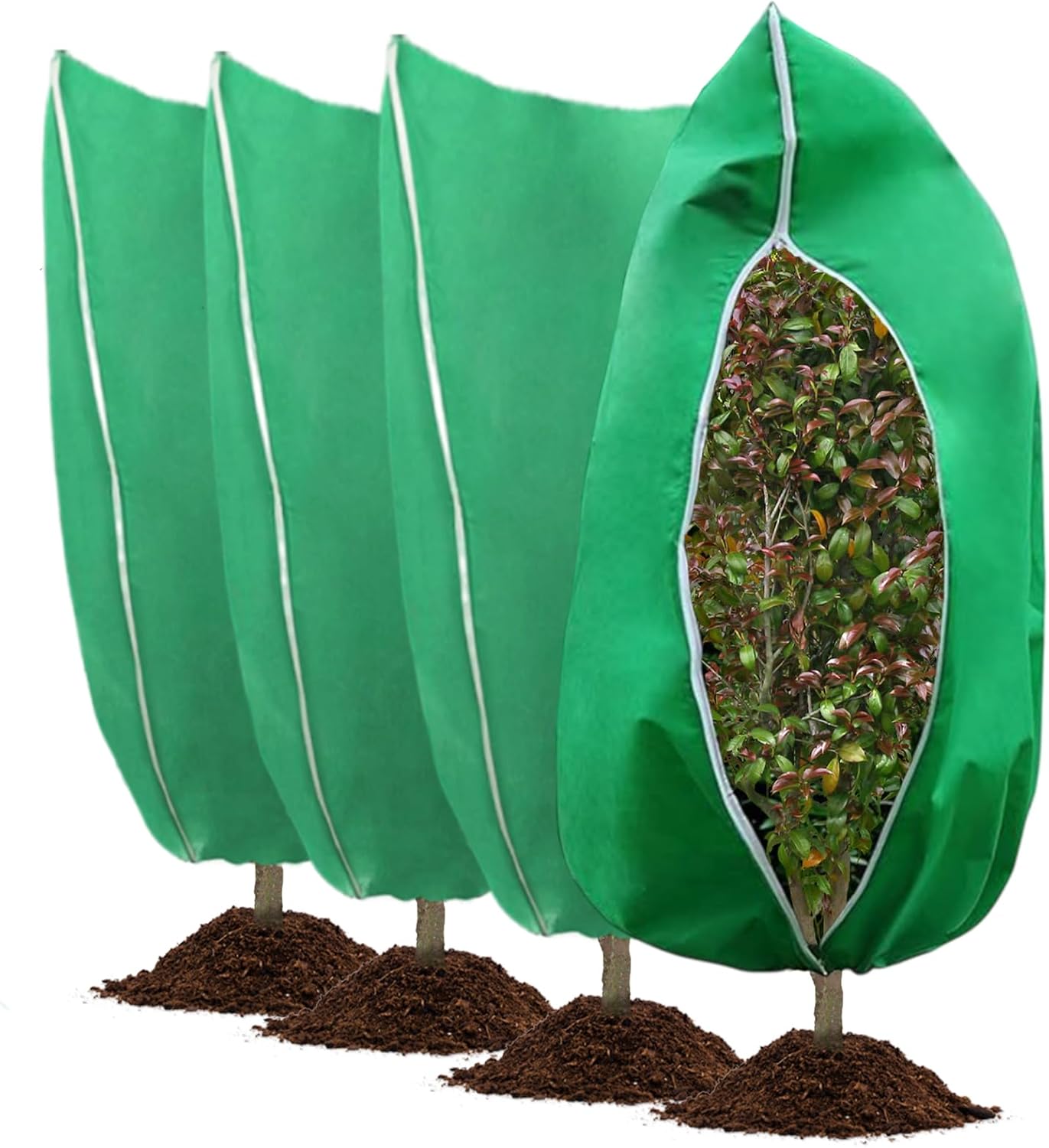 Amazon.com : 4 Pack Winter Plant Covers Freeze Protection, Frost ...