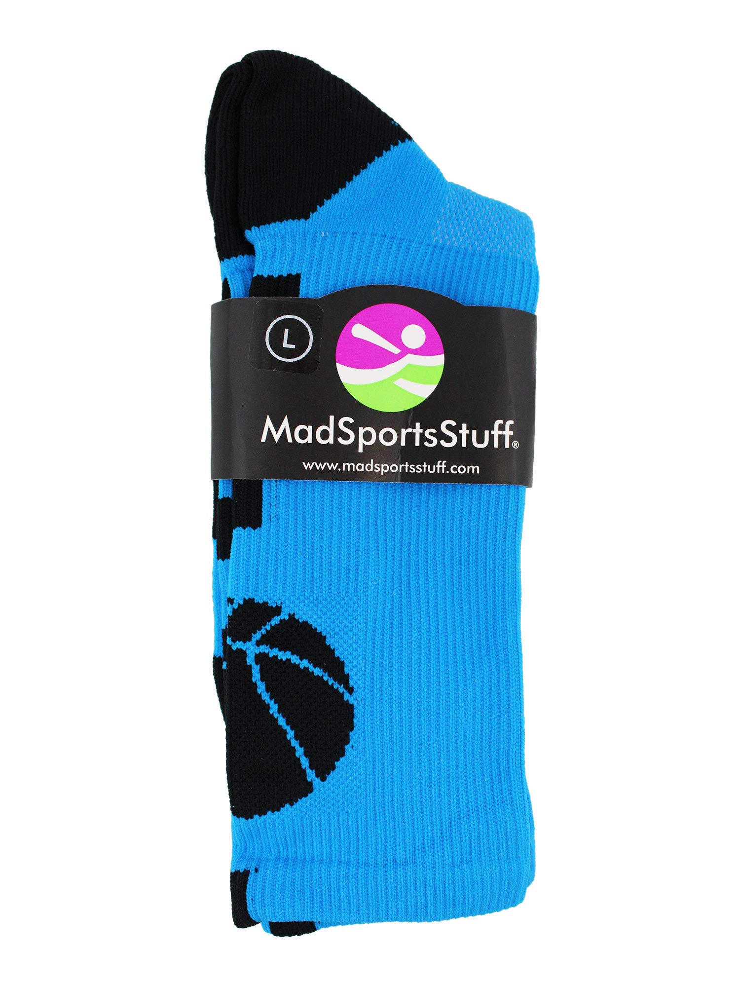 Snapklik.com : MadSportsStuff Basketball Logo Athletic Crew Socks