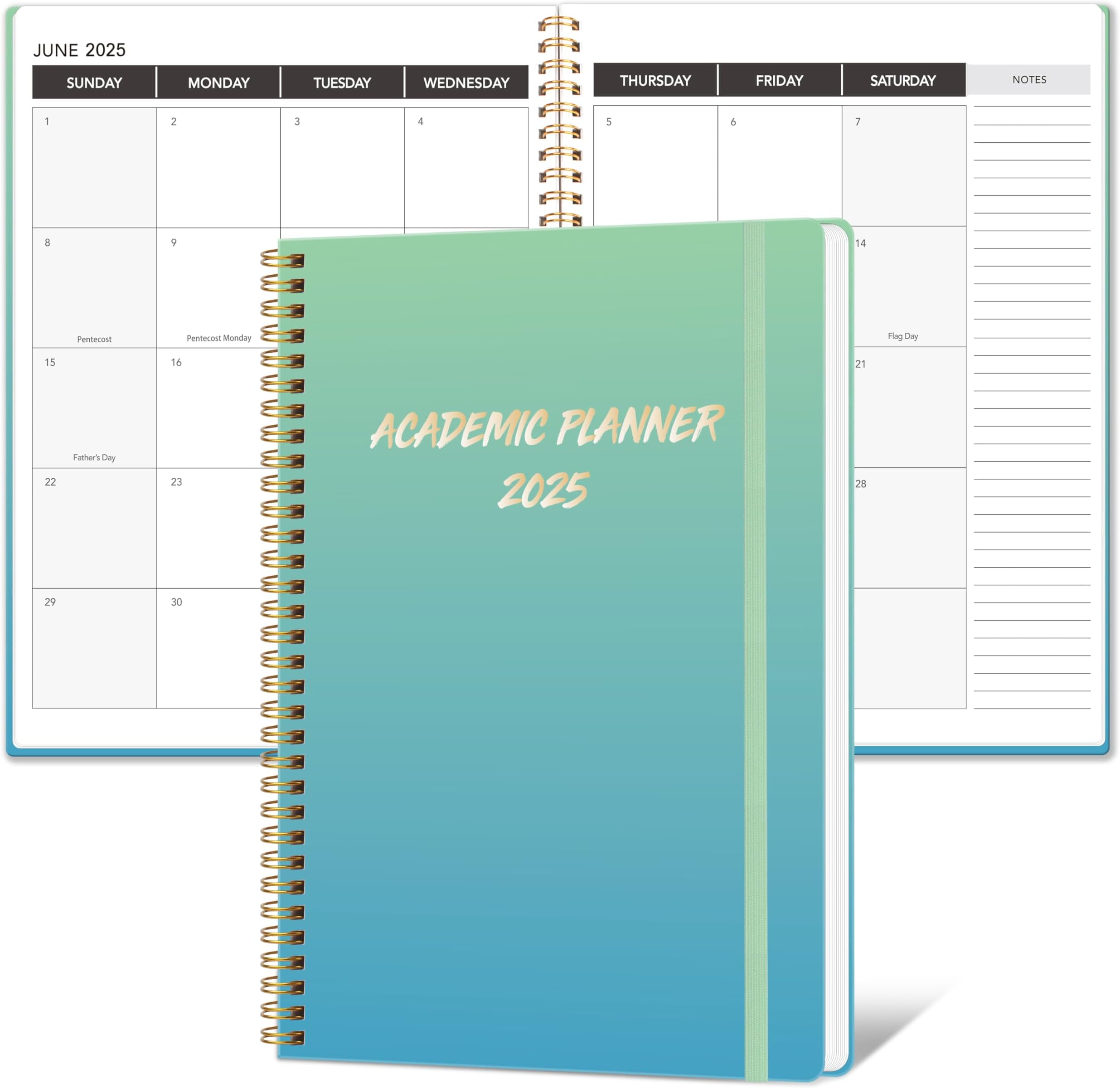 Amazon.com : Weekly Planner Spiral Bound Jan. - Dec. 2024 Monthly ...