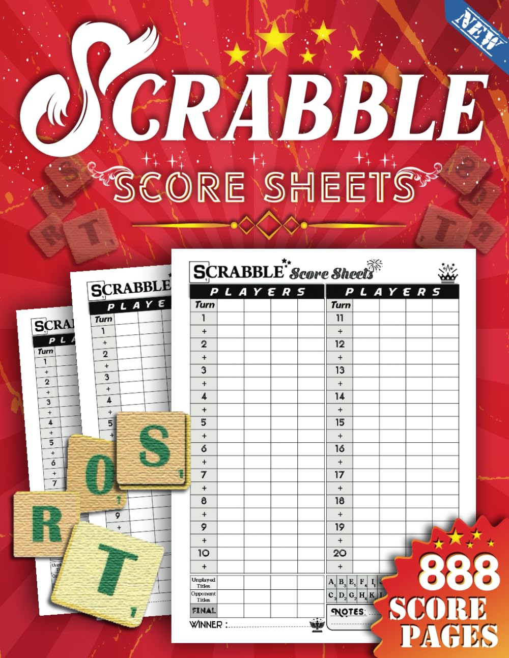 Professional Scrabble Score Sheets: High-Quality 8.5" x 11" Score Pads with 120 Pages | Perfect ...